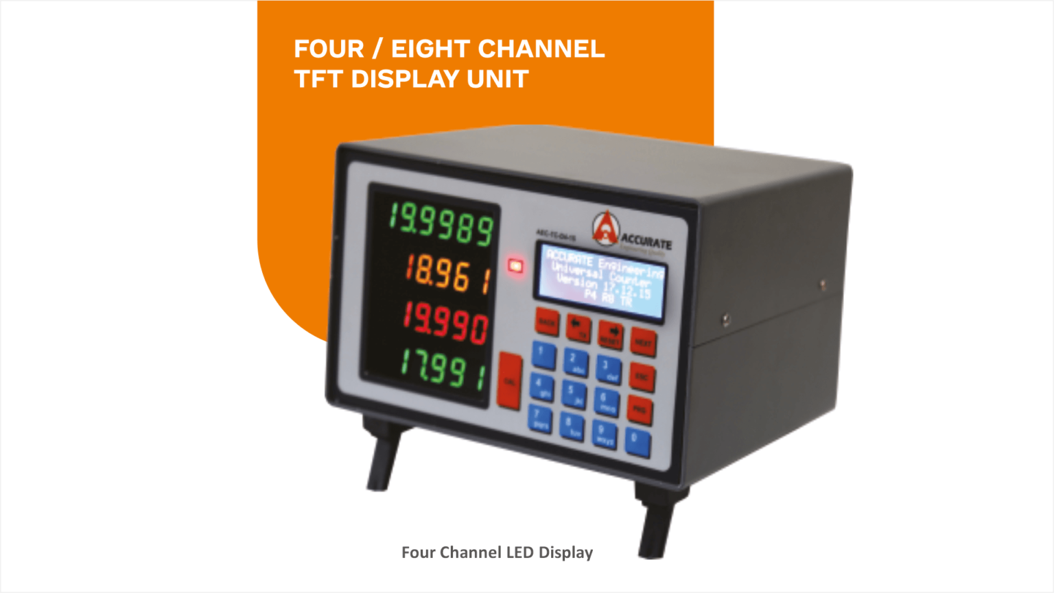 Four Channel LCD Display - Accurate Engineering